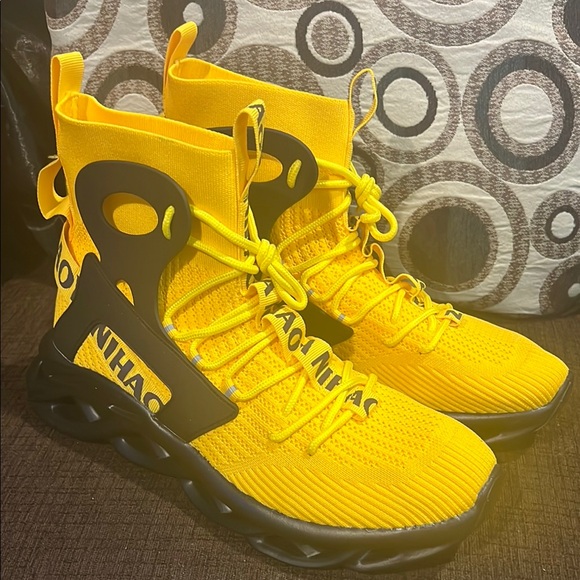 Interesting Yellow High Top Sneakers Gallery